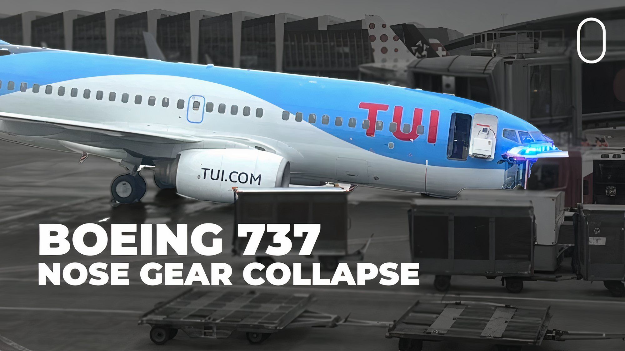Video: Boeing 737-700 Nose Gear Collapse At Airport Gate
