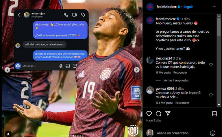 Ni Herediano ni la Sele: a Andy Rojas sólo le importa una cosa y se lo ...