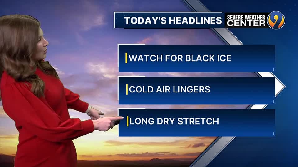 Sunday morning's forecast update with Meteorologist Danielle Miller