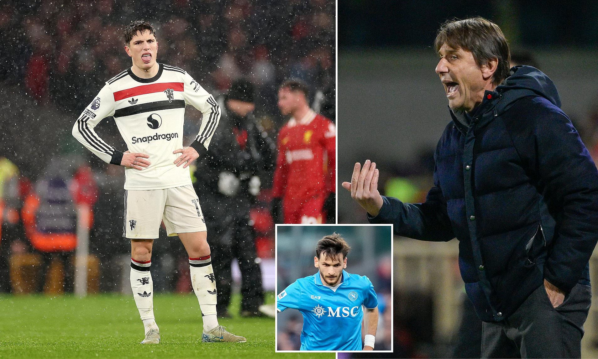 Napoli 'line up move for Man United winger Alejandro Garnacho to ...