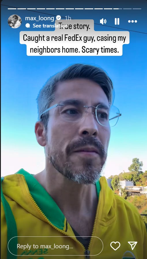 Max Loong erzählt von Dieben in seiner evakuierten Nachbarschaft