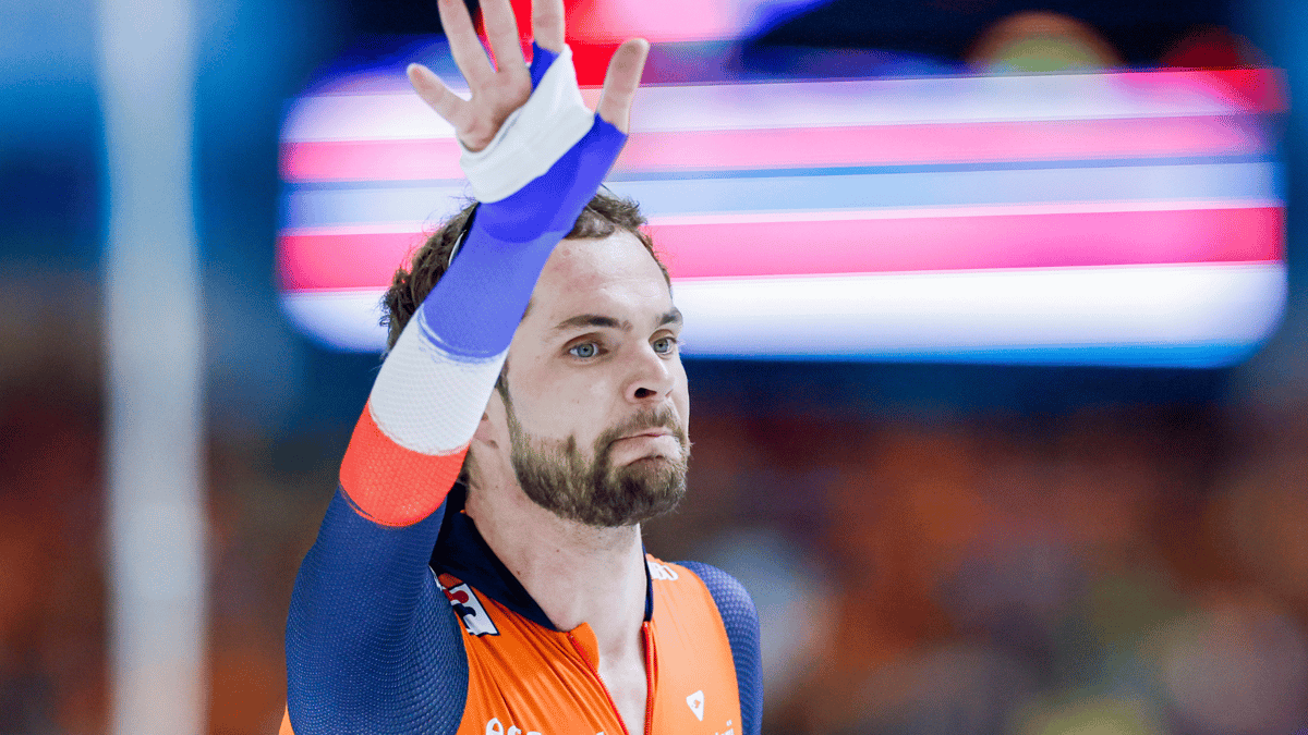 Chris Huizinga na 'domme fout' op EK Allround opgewacht door Sven Kramer