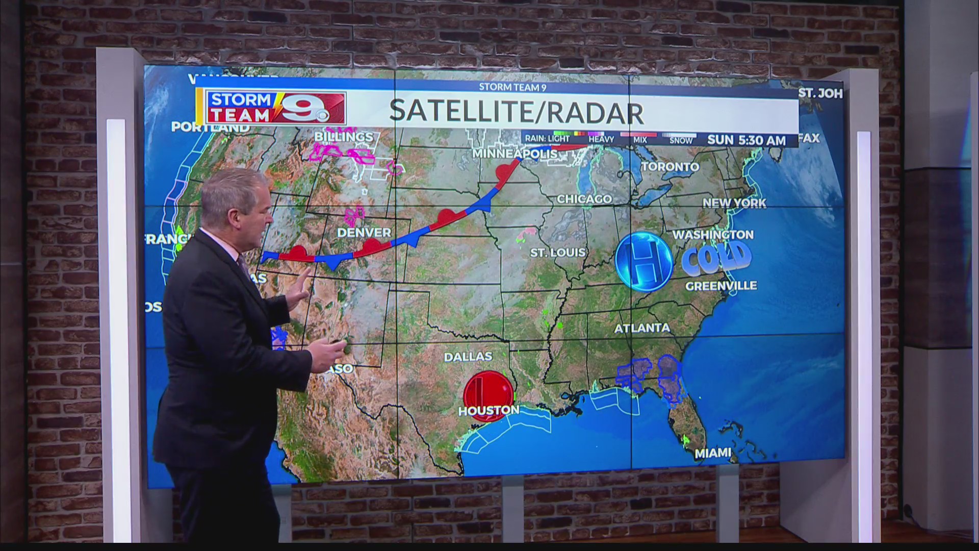 Sunny and cold finish for the weekend