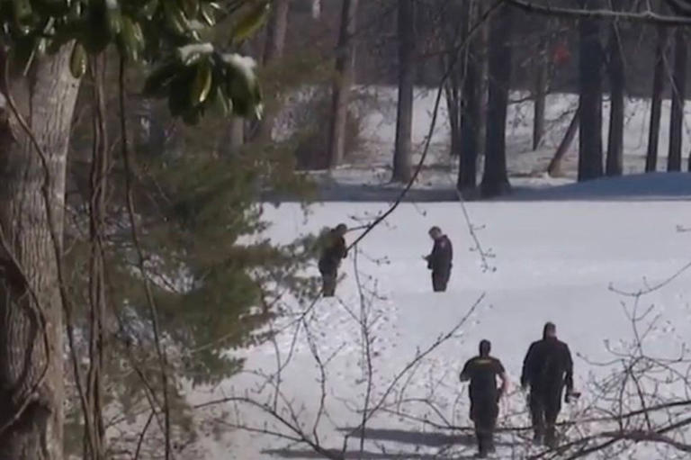 Child dies after being found in frozen pond when sledding with grandmother Child dies after being found in frozen pond when sledding with grandmother