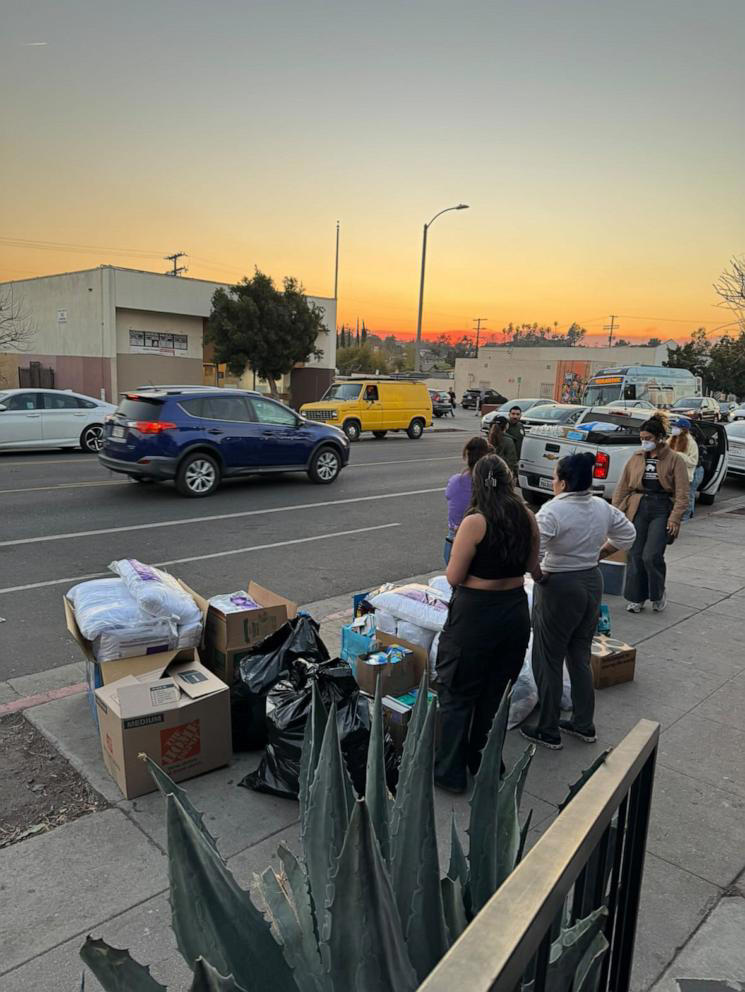 How Los Angeles' Latino community is helping support fire victims
