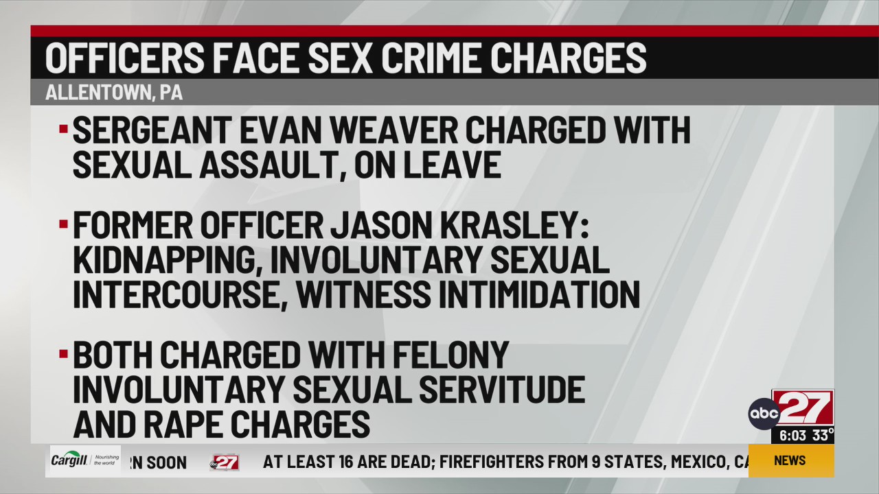 Current, former Allentown police officers face felony sex crime ...