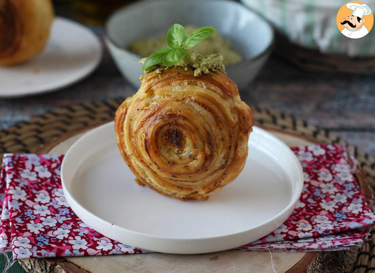 Gemakkelijk gezouten new york broodje met pesto en fromage frais met 4 ...