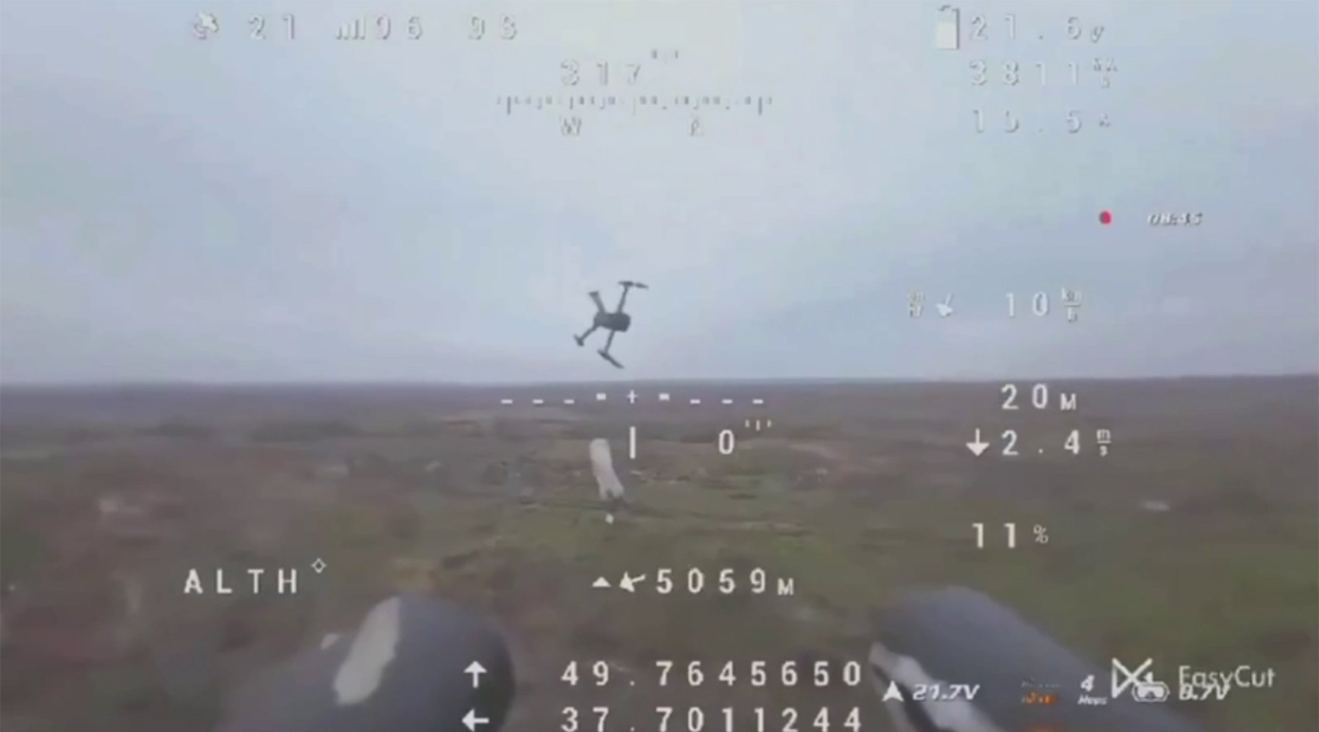 Shotgun-wielding Ukrainian drone takes out three Russian rivals