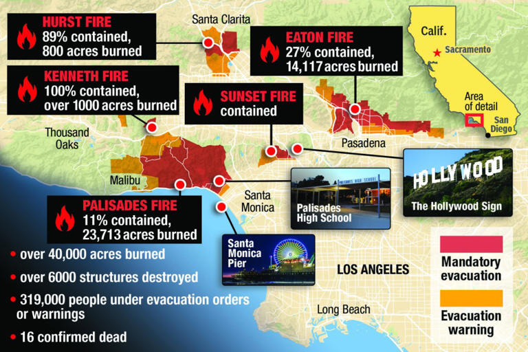 Map reveals house-by-house devastation of deadly LA fires with entire ...