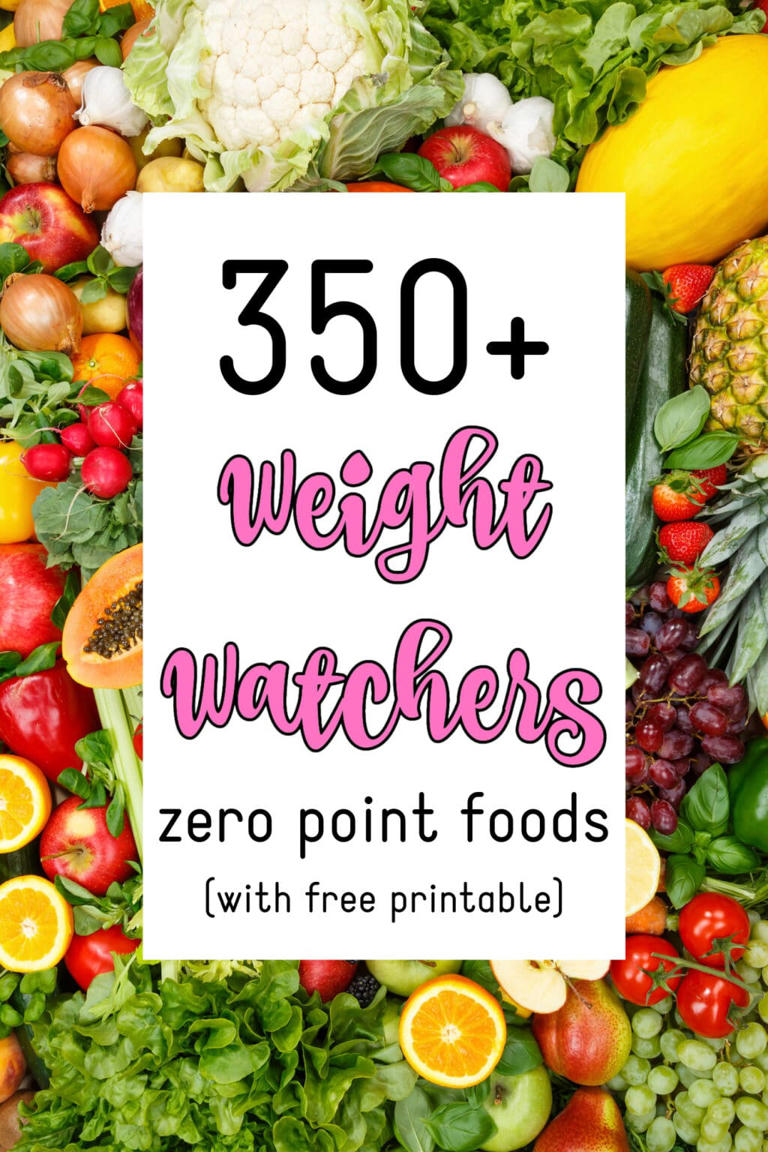 The Complete List of Zero Point Foods (With Free Printable)