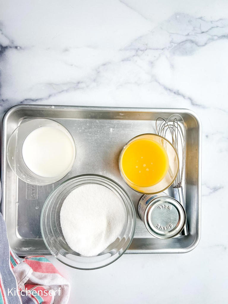 Whip up creamy orange sherbet: Serve in edible orange bowls