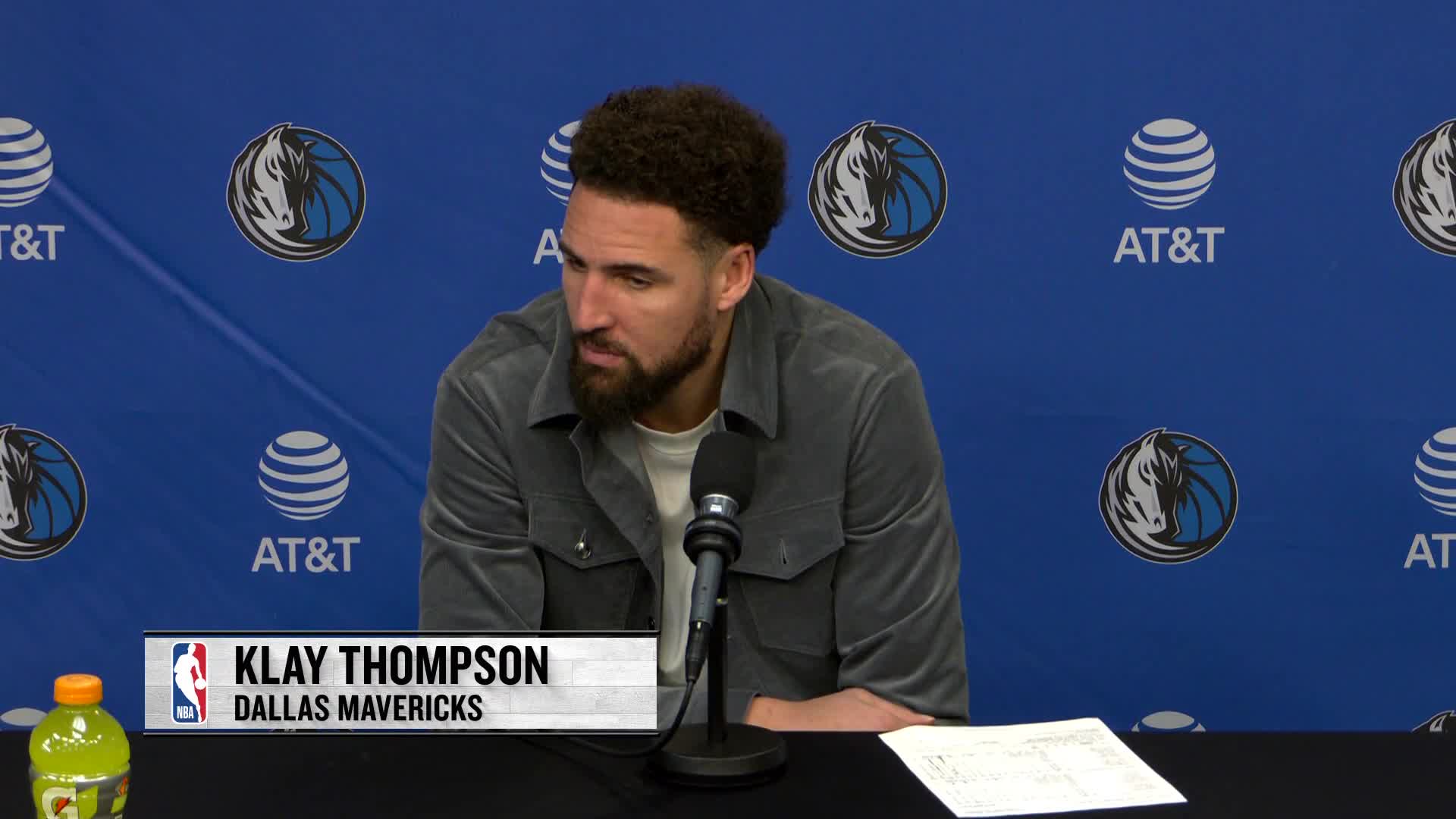 DEN 112, DAL 101: Klay Thompson's Post Game Media Availability