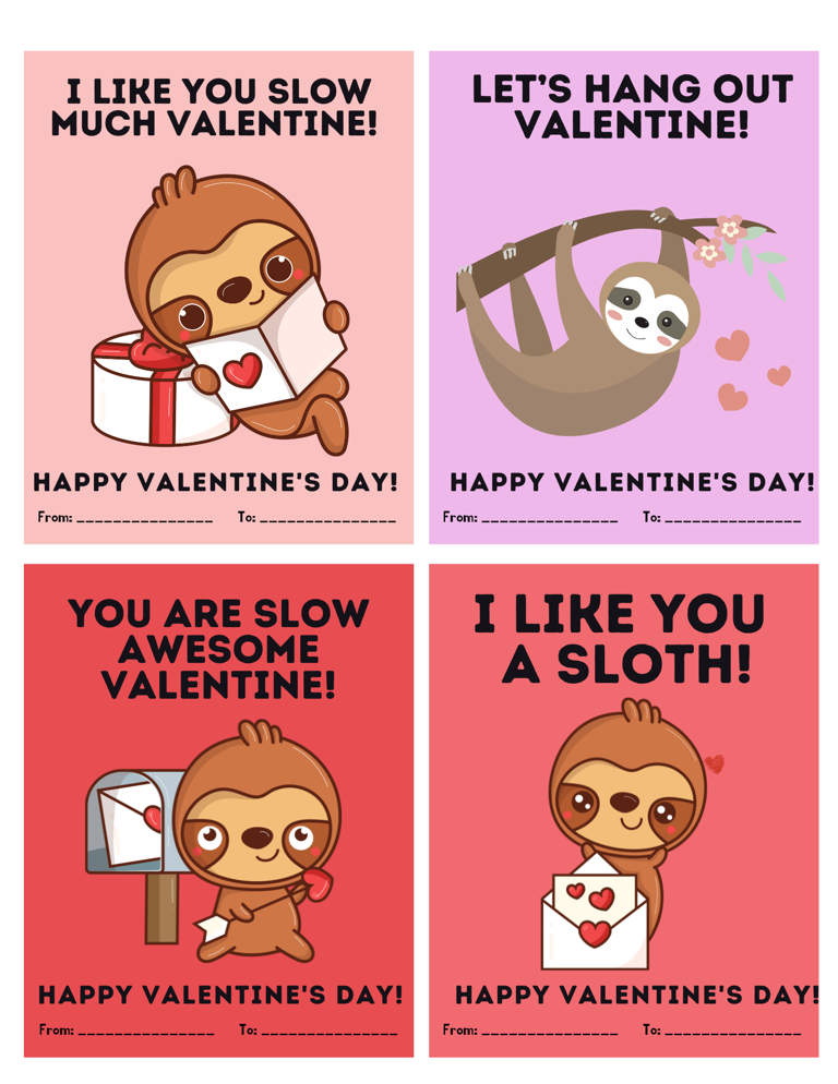 25+ Free Kids Printable Valentines Cards