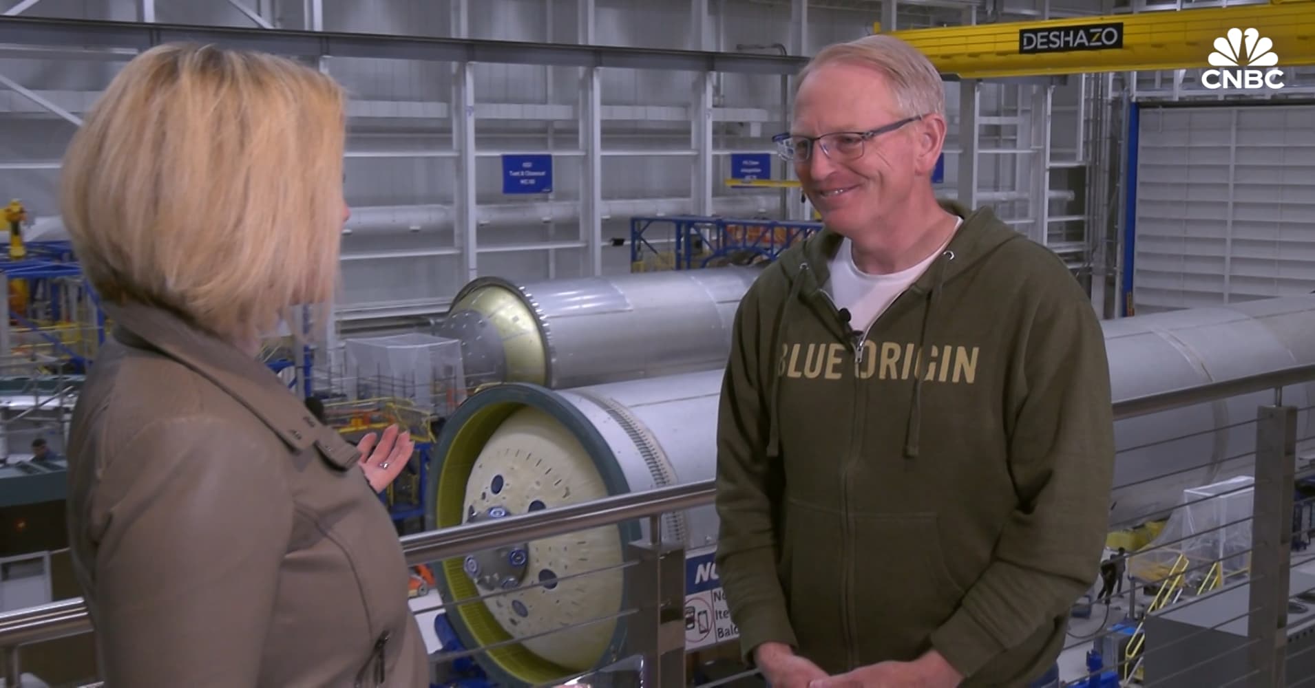 Blue Origin CEO talks to CNBC's Morgan Brennan on the eve of the ...