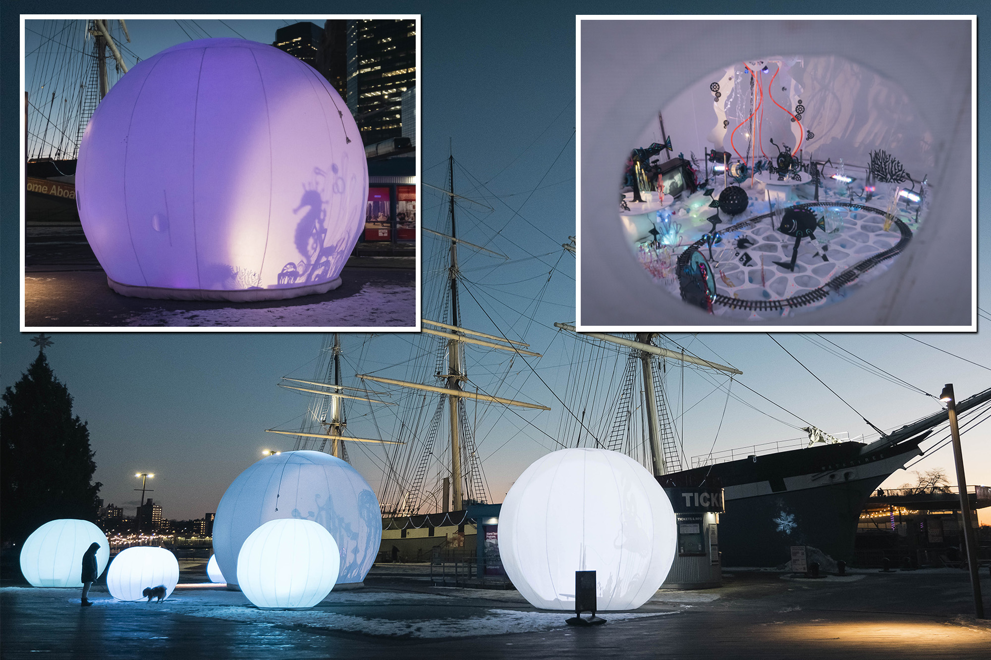 Glowing mysterious NYC orbs draw gawkers at stunning art installation ...