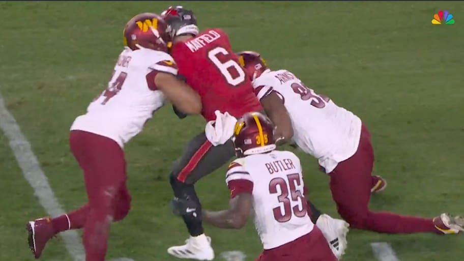 Baker Mayfield's Angry Run Through Commanders' Bobby Wagner Had NFL ...