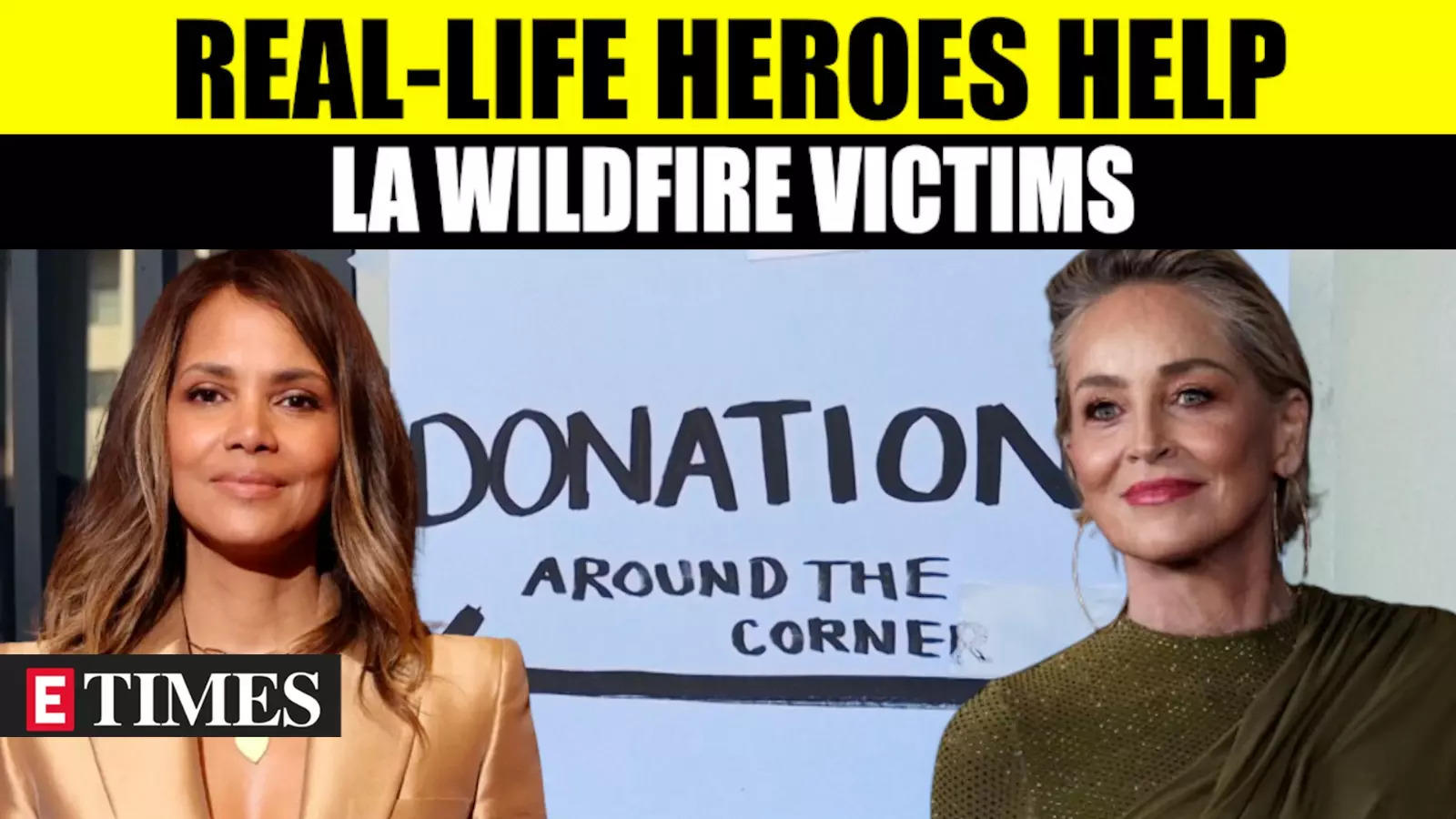 Halle Berry, Sharon Stone, Miley Cyrus Join Forces To Support LA ...