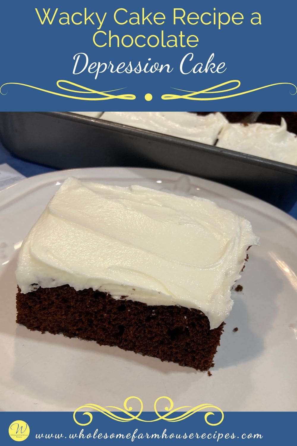 Wacky Cake Recipe a Chocolate Depression Cake