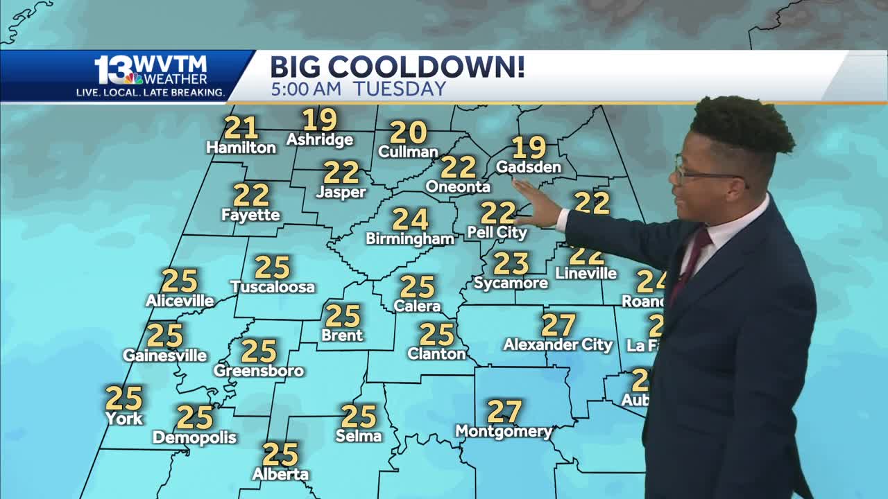 Strong Arctic Blast: Alabama's weather forecast looks cold most of next ...