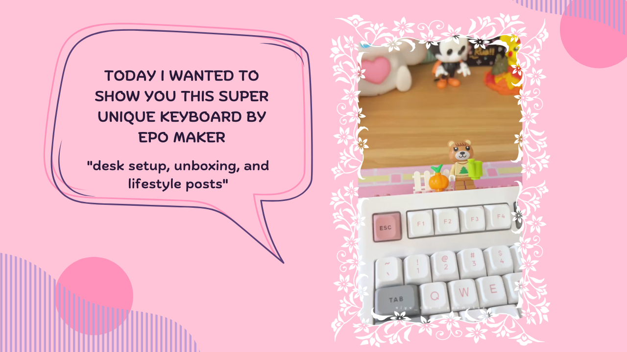 today I wanted to show you this super unique keyboard by epo maker