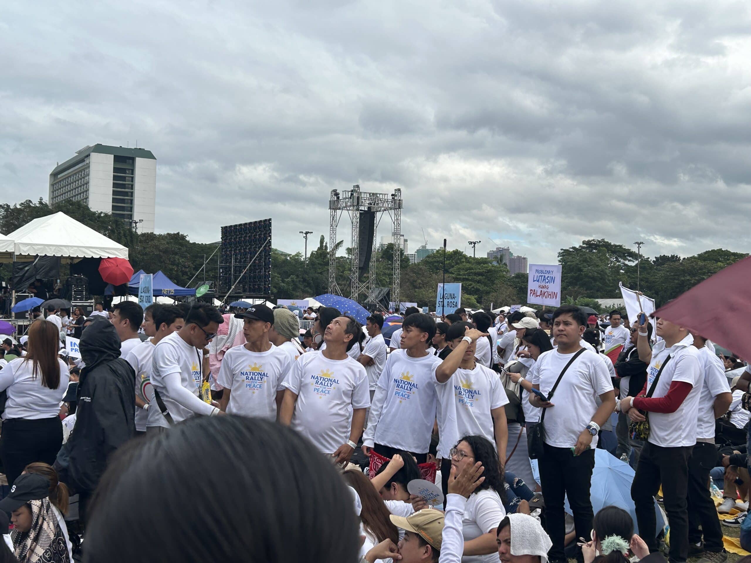 INC rally: Members call for peace between Sara Duterte, Bongbong Marcos