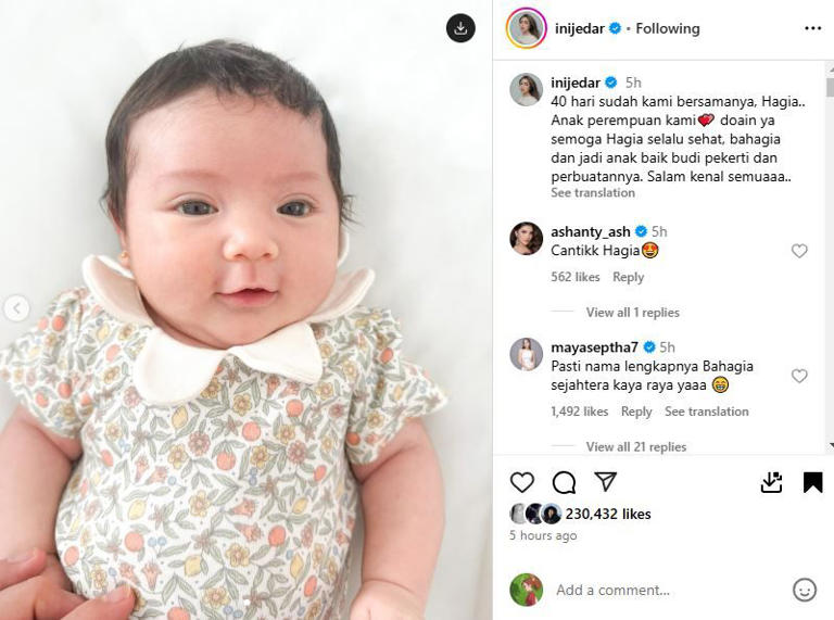 Arti Nama Anak Ketiga Jessica Iskandar, Istri Vincent Verhaag Pamerkan ... Arti Nama Anak Ketiga Jessica Iskandar, Istri Vincent Verhaag Pamerkan ...