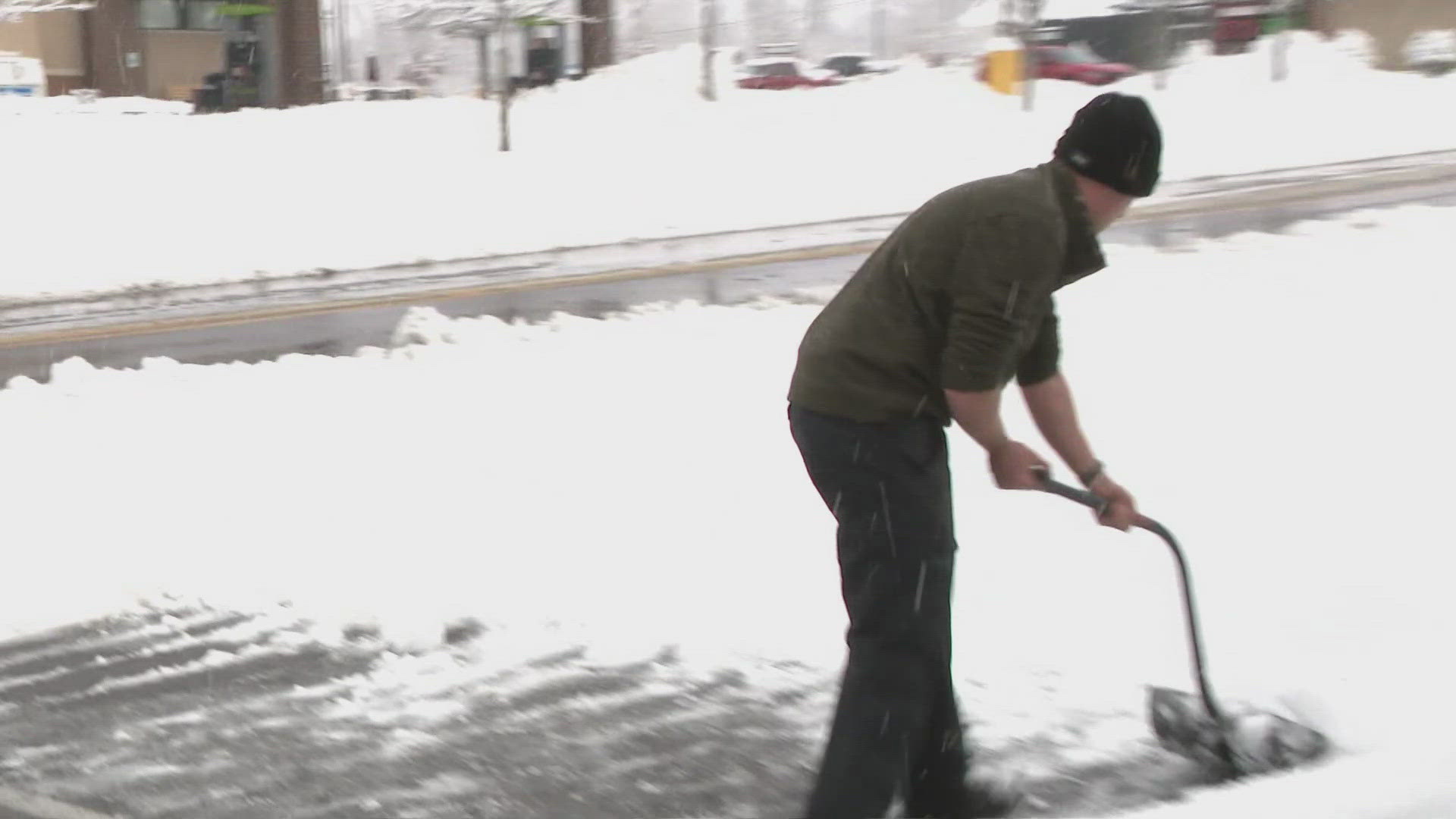 The risks of shoveling snow