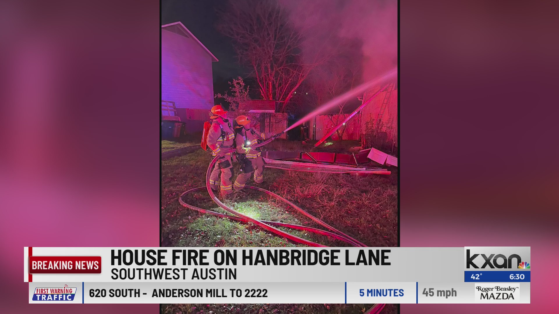 AFD fights two-story house fire early Monday morning