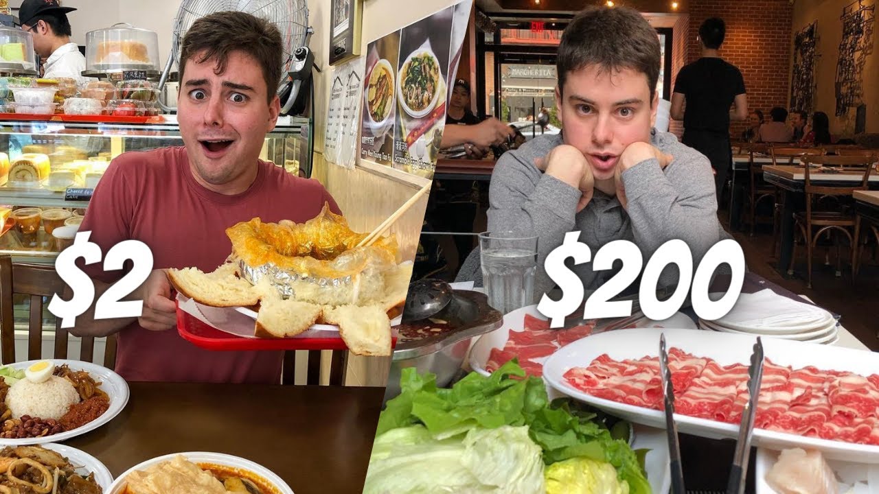 Trying most expensive vs. cheapest Chinese food in America