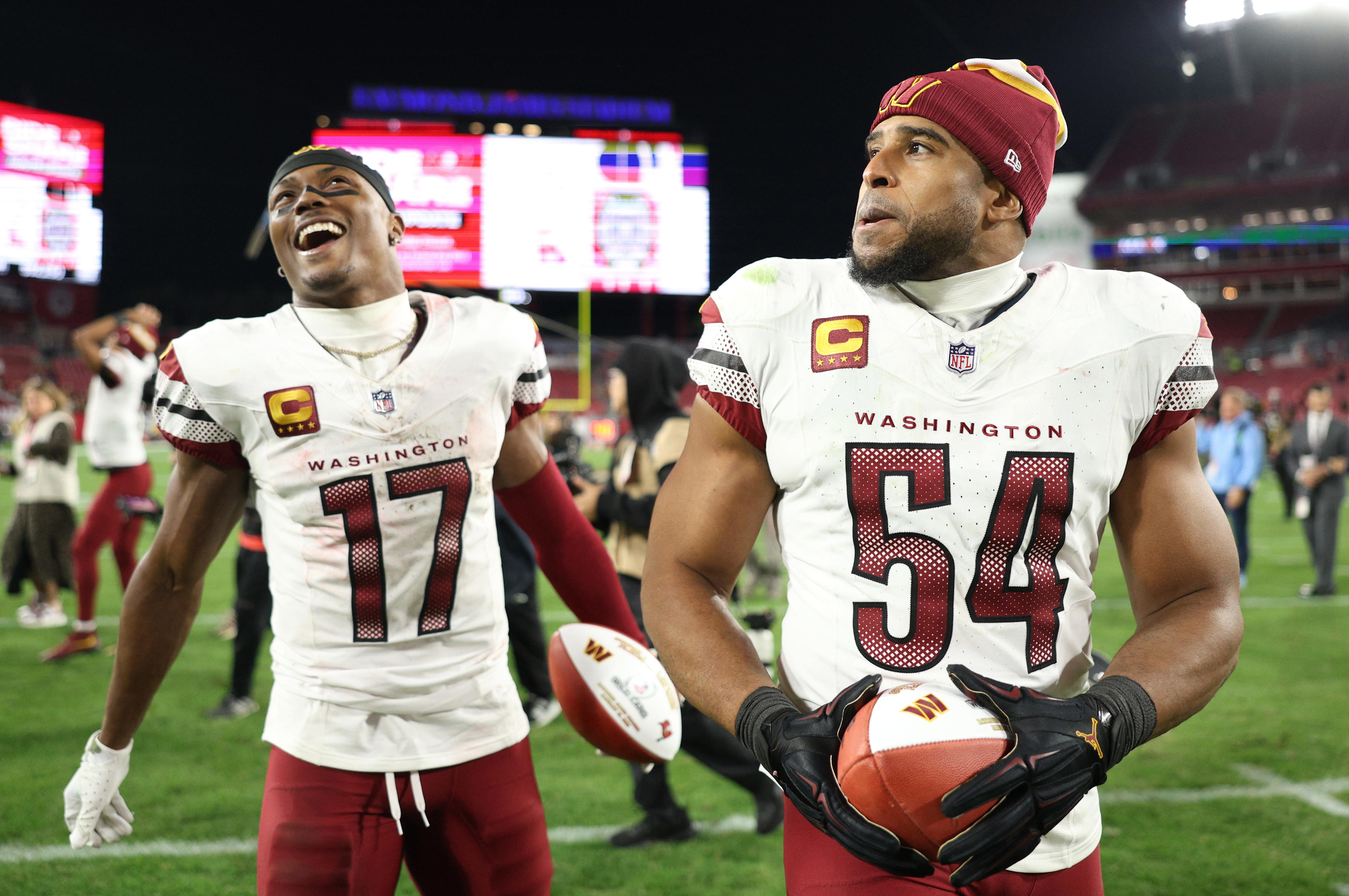 'Job's not done': Terry McLaurin, Magic Johnson share moment after ...