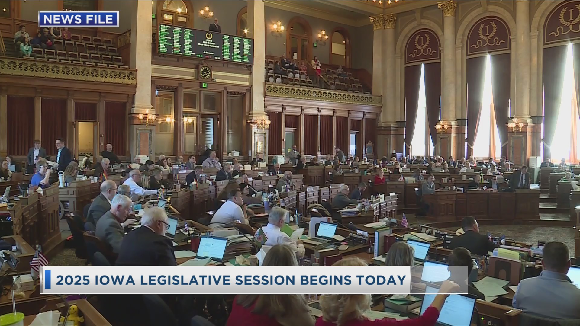 Day One Of Iowa Legislative Session