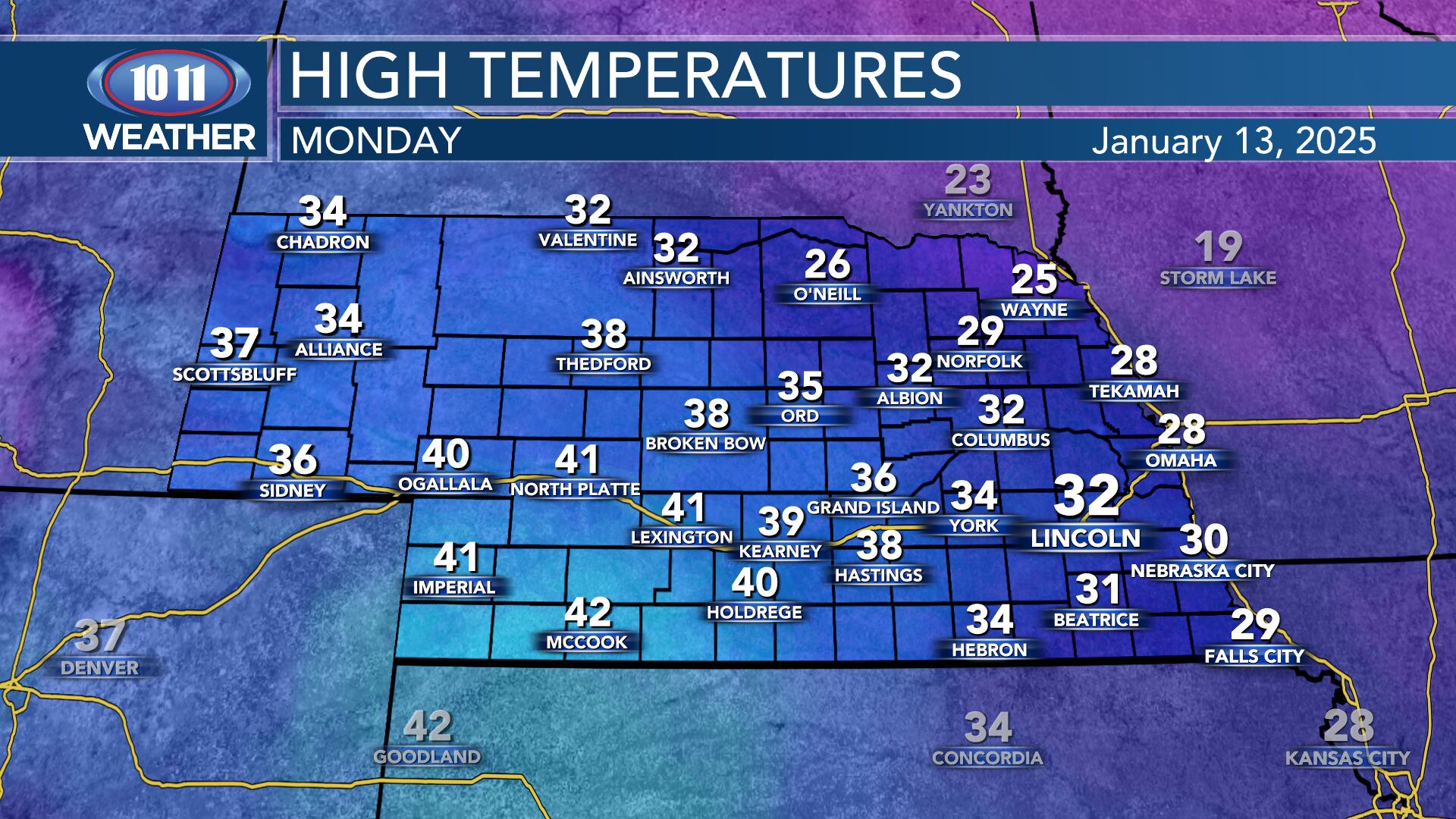 Monday Forecast: Chilly temperatures continue