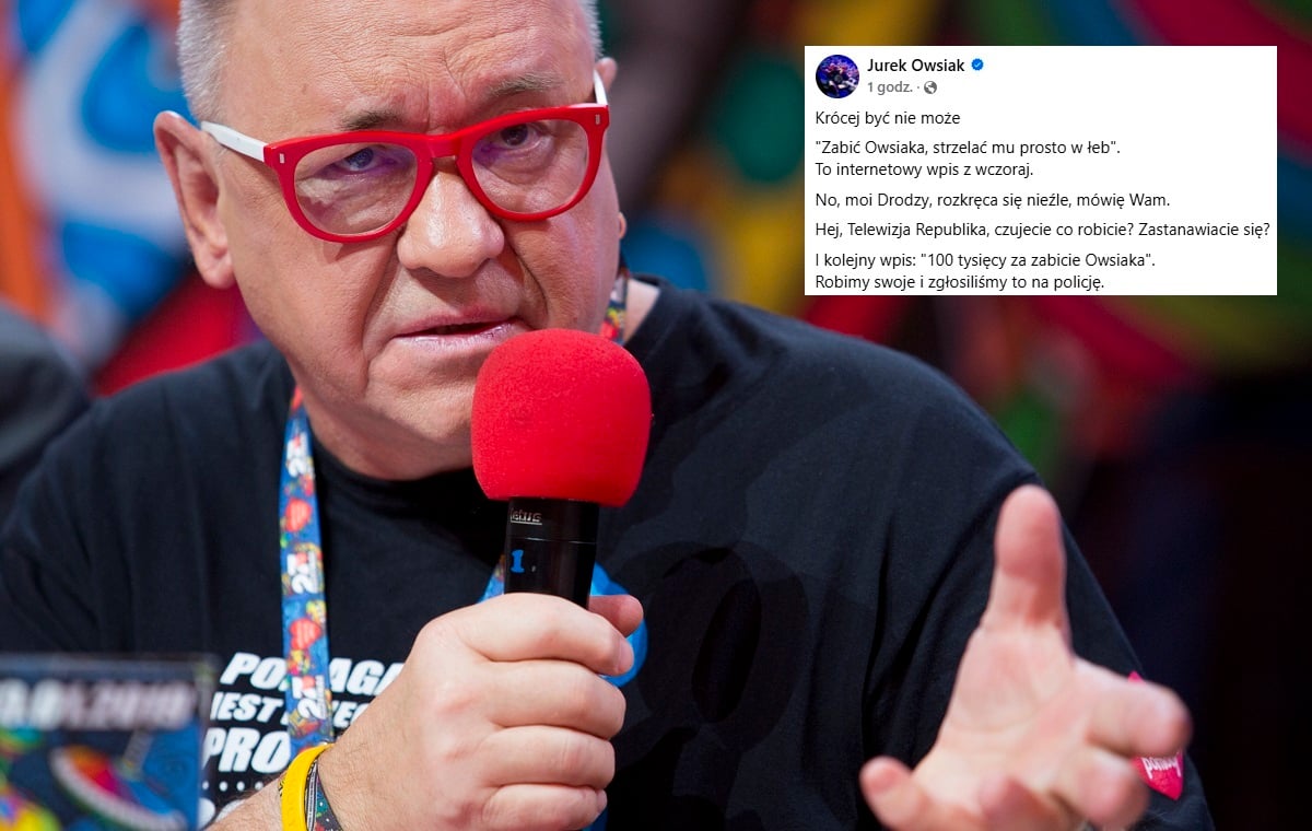 Owsiak zgłasza kolejne groźby pod swoim adresem