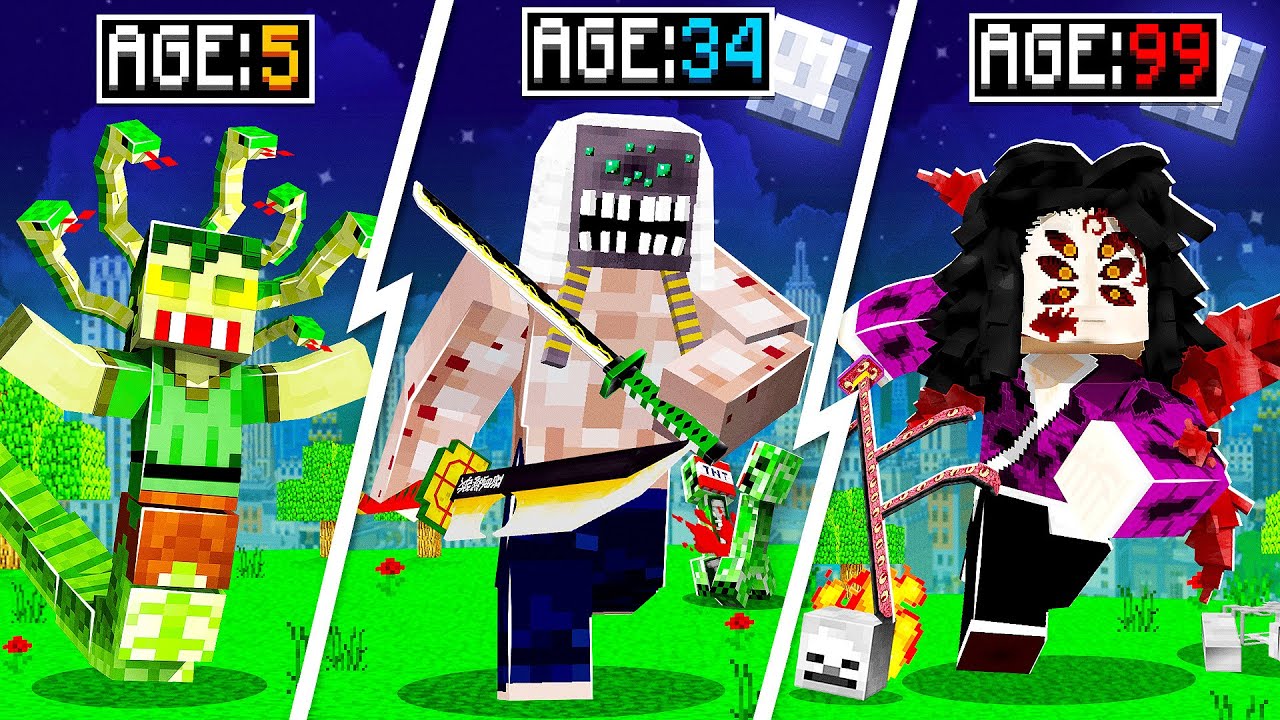 Evolving DEMON to GOD DEMON in MINECRAFT!