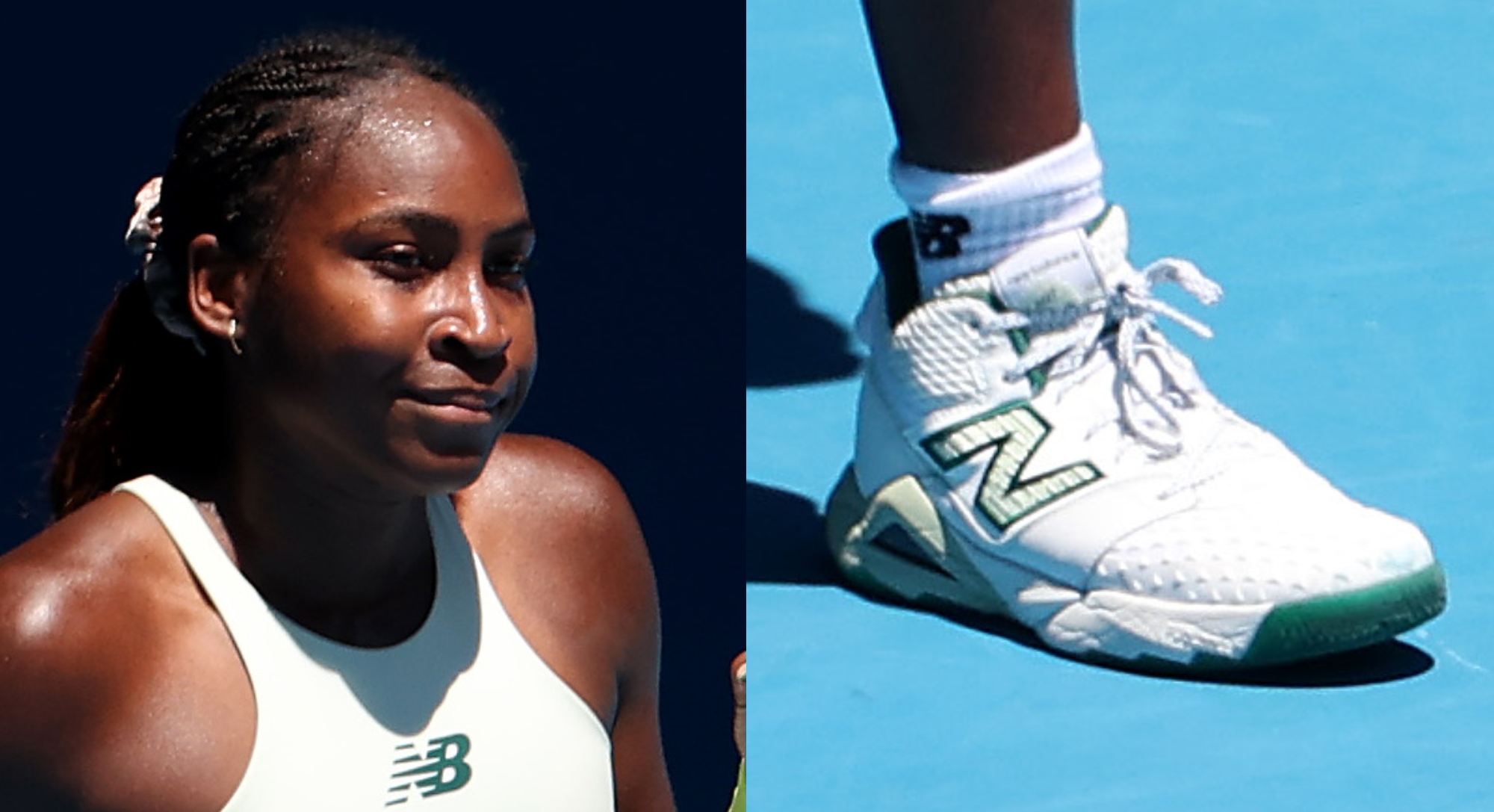 Coco Gauff Wins First Round in Signature New Balance Coco CG2 Sneaker ...
