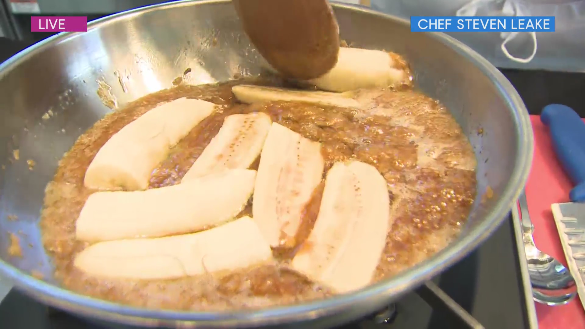 Learn bananas foster magic from chef Steven Leake, Part 1