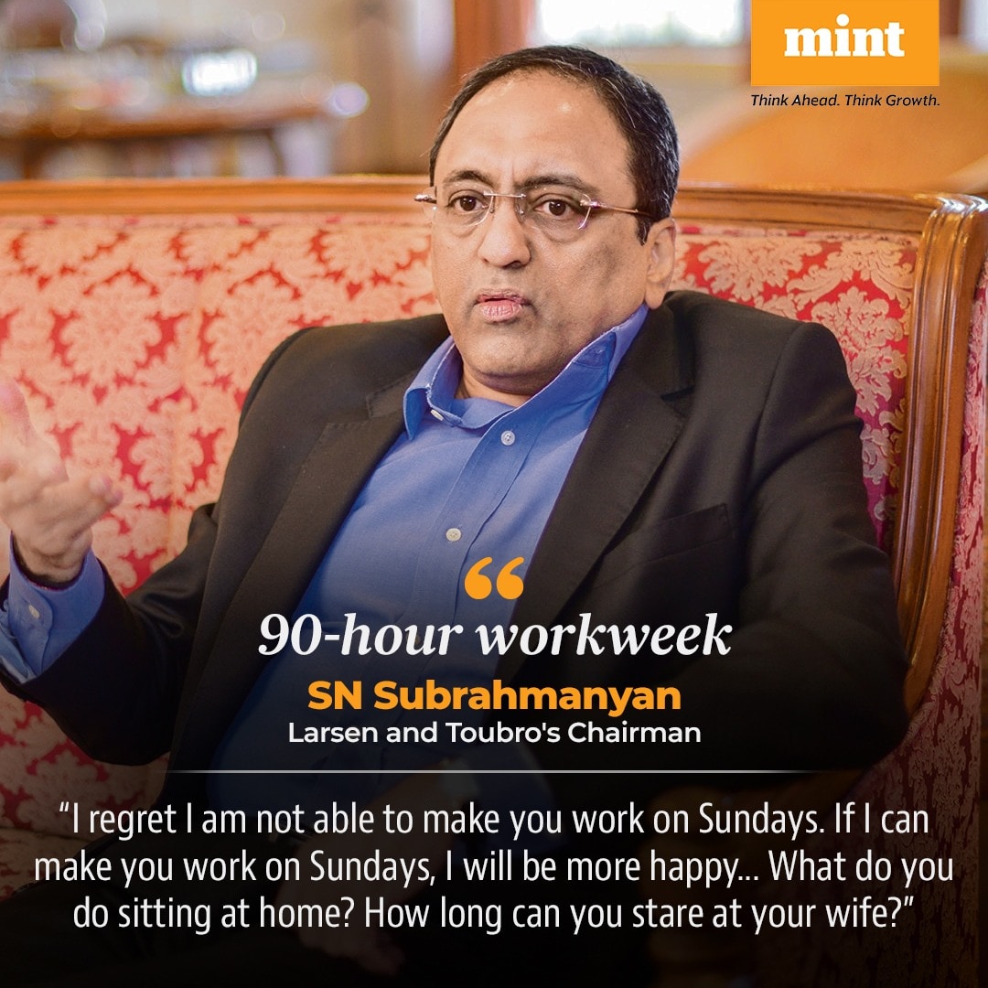 L&T's HR head breaks silence on Chairman SN Subrahmanyan's 90-hour work ...