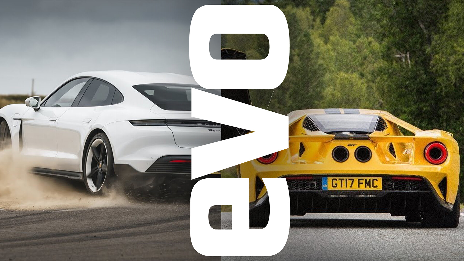 Porsche Taycan Turbo S vs Ford GT, electric vs combustion power