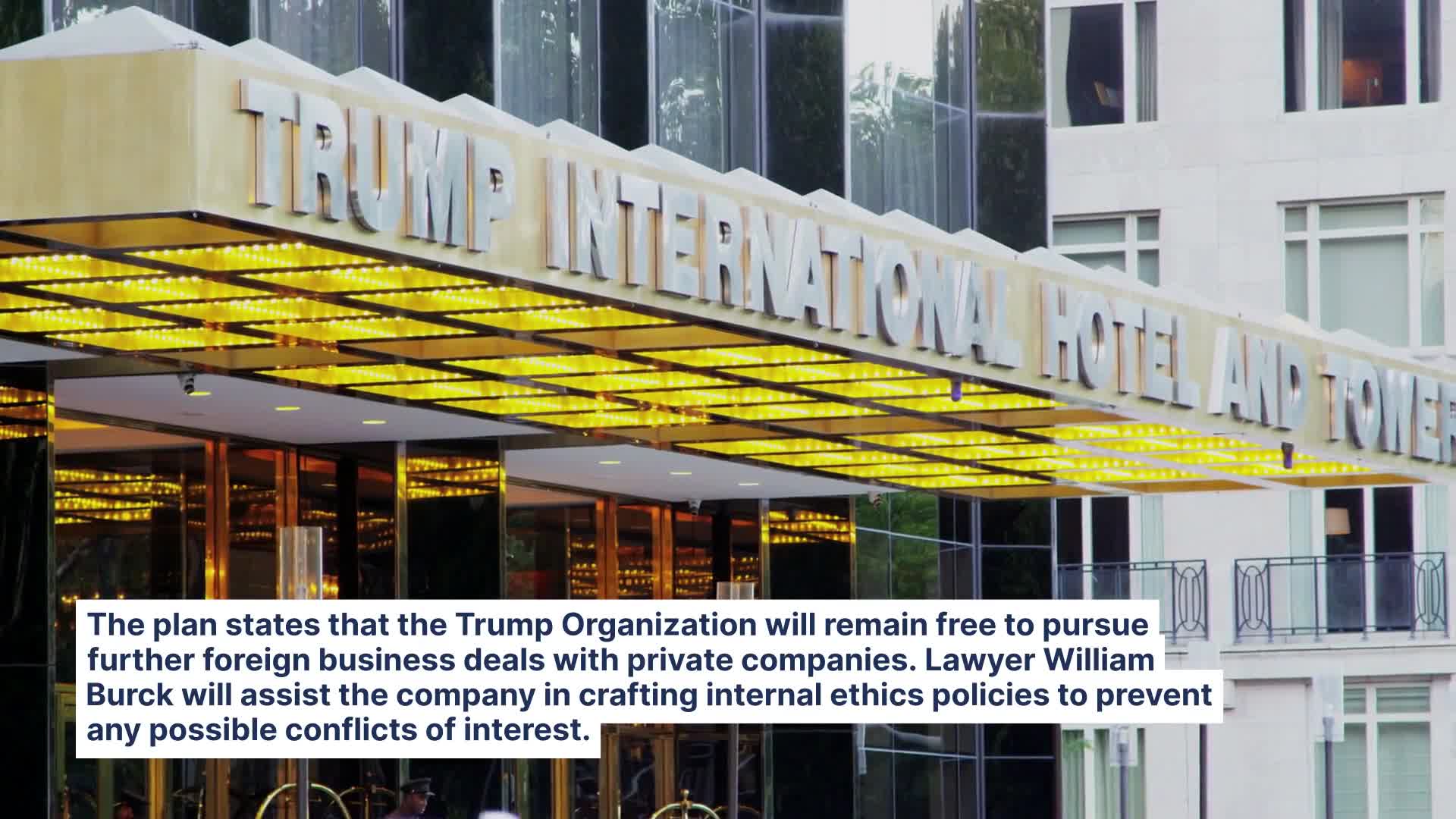 Trump Organization Unveils Ethics Plan To Distance President-Elect ...