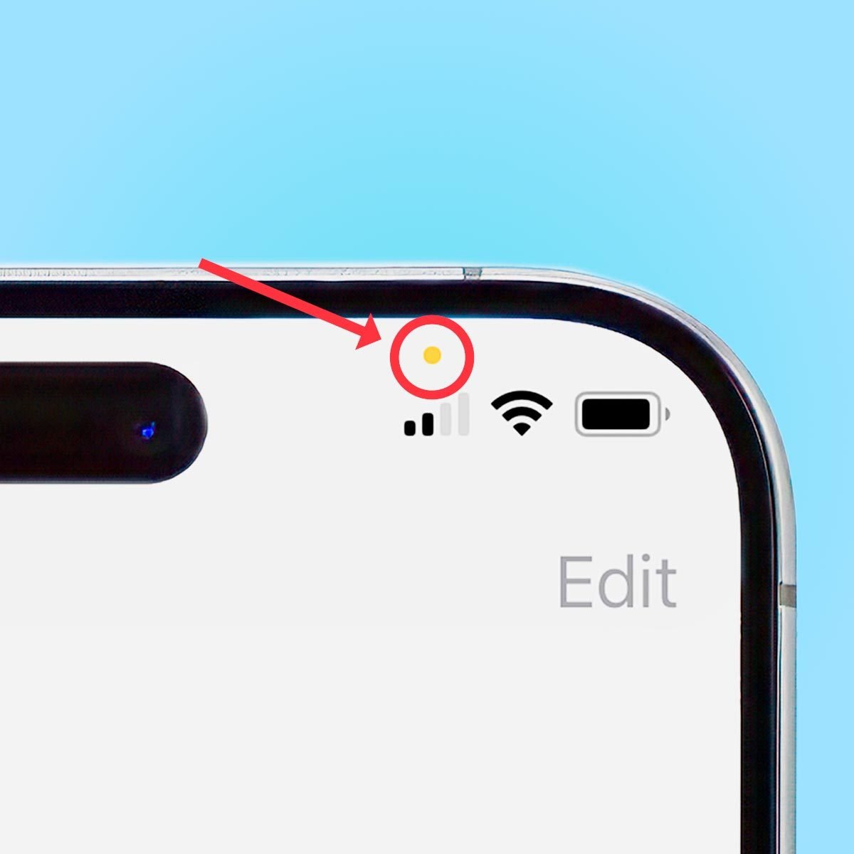 If you see an orange dot on your iPhone, this is what it means
