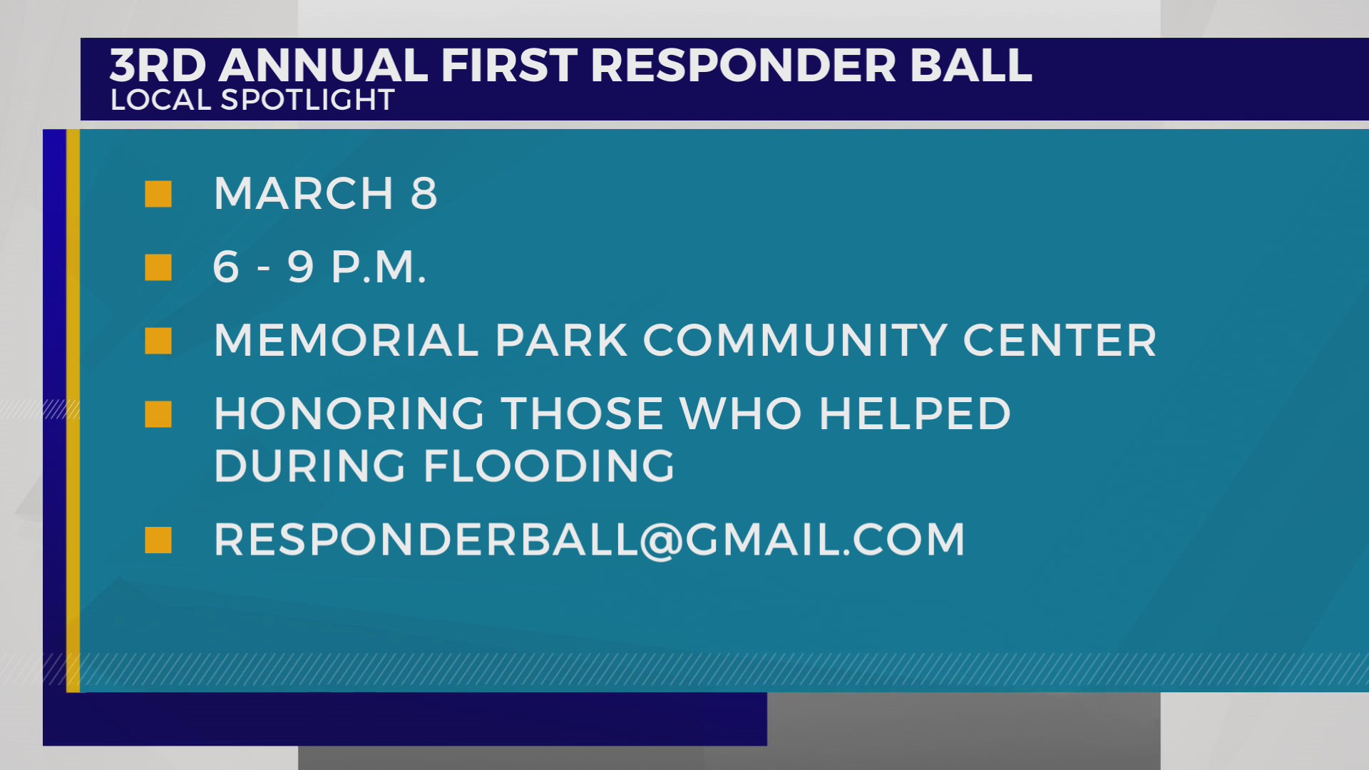 Tickets on sale for First Responder Ball in Johnson City