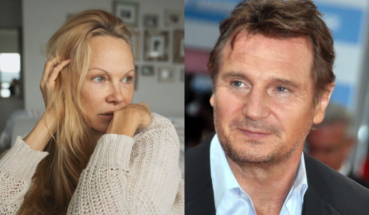 Pamela Anderson révèle qu’elle a une forte connexion avec Liam Neeson après que l’acteur ait ...
