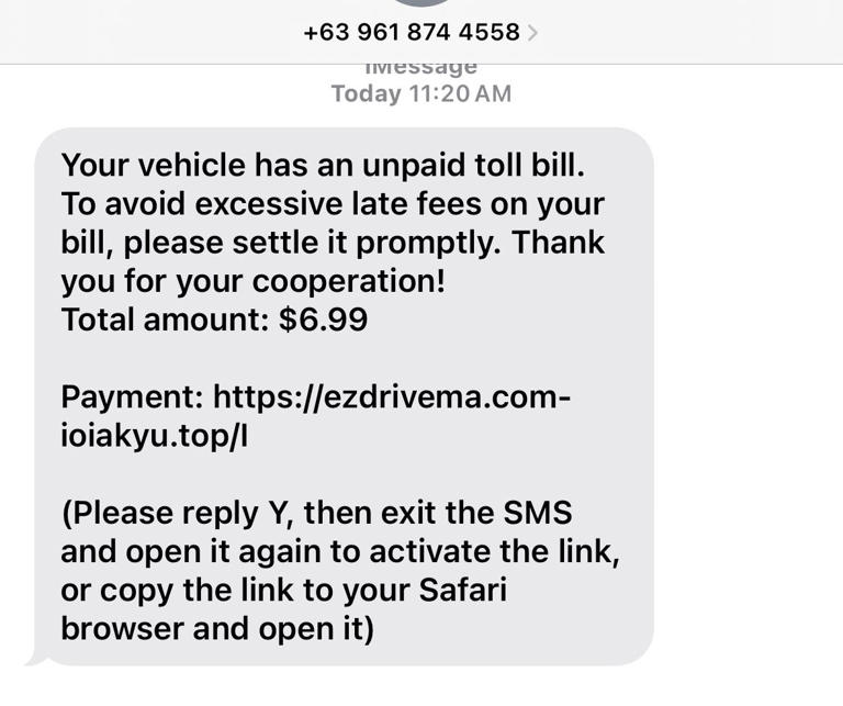 Did You Get A Text About Unpaid E Zpass Tolls Its A Scam Heres What To Do
