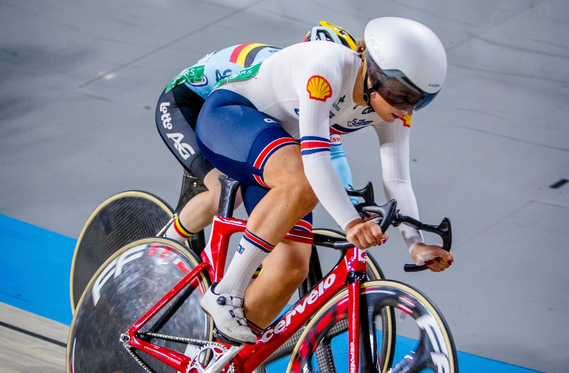 British junior sensation clean sweeps events at track competition