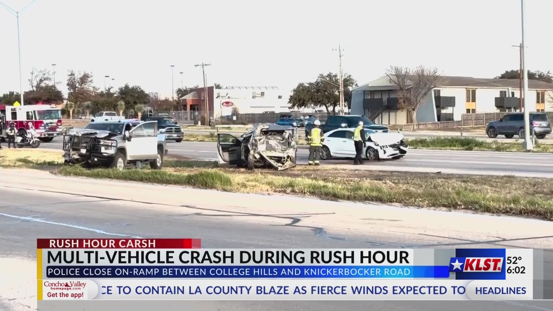 Multi-vehicle crash on Loop 306 snarls morning traffic