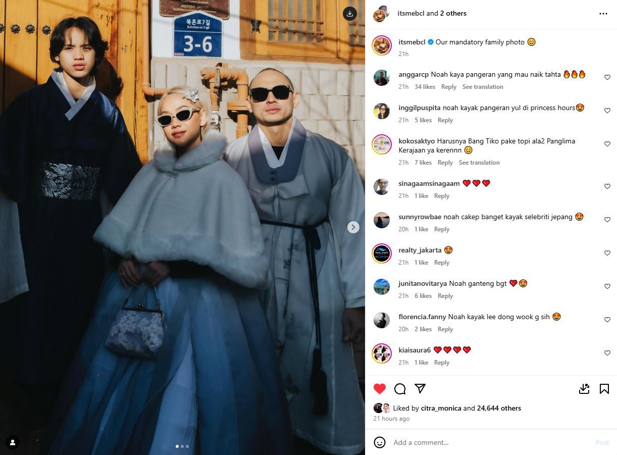 Bak Permaisuri! Cantiknya BCL Pakai Hanbok saat Plesiran ke Korea ...