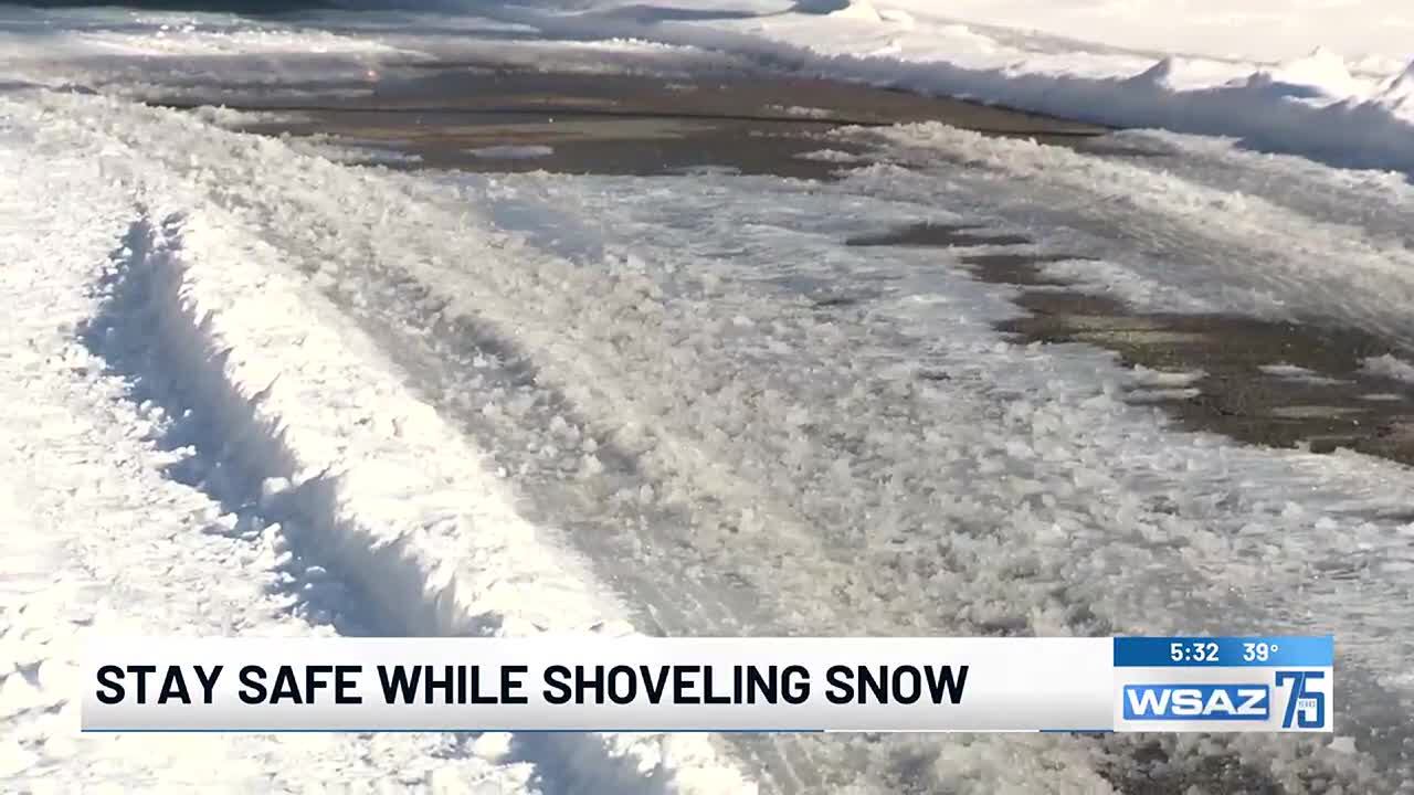Stay safe while shoveling snow before Tuesday ice sets in