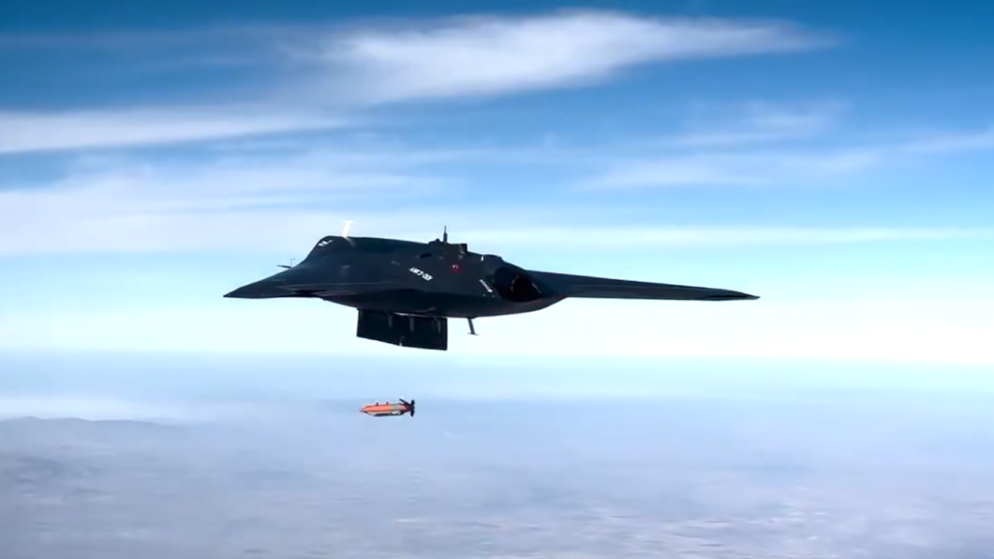 Turkey's ANKA III UCAV Drops TOLUN Guided Bomb from Internal Bays for ...