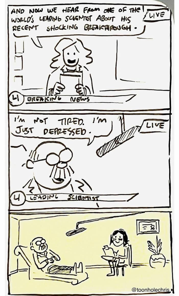 40 Hilarious Minimalist Comics Sketched Out By Toonhole Chris