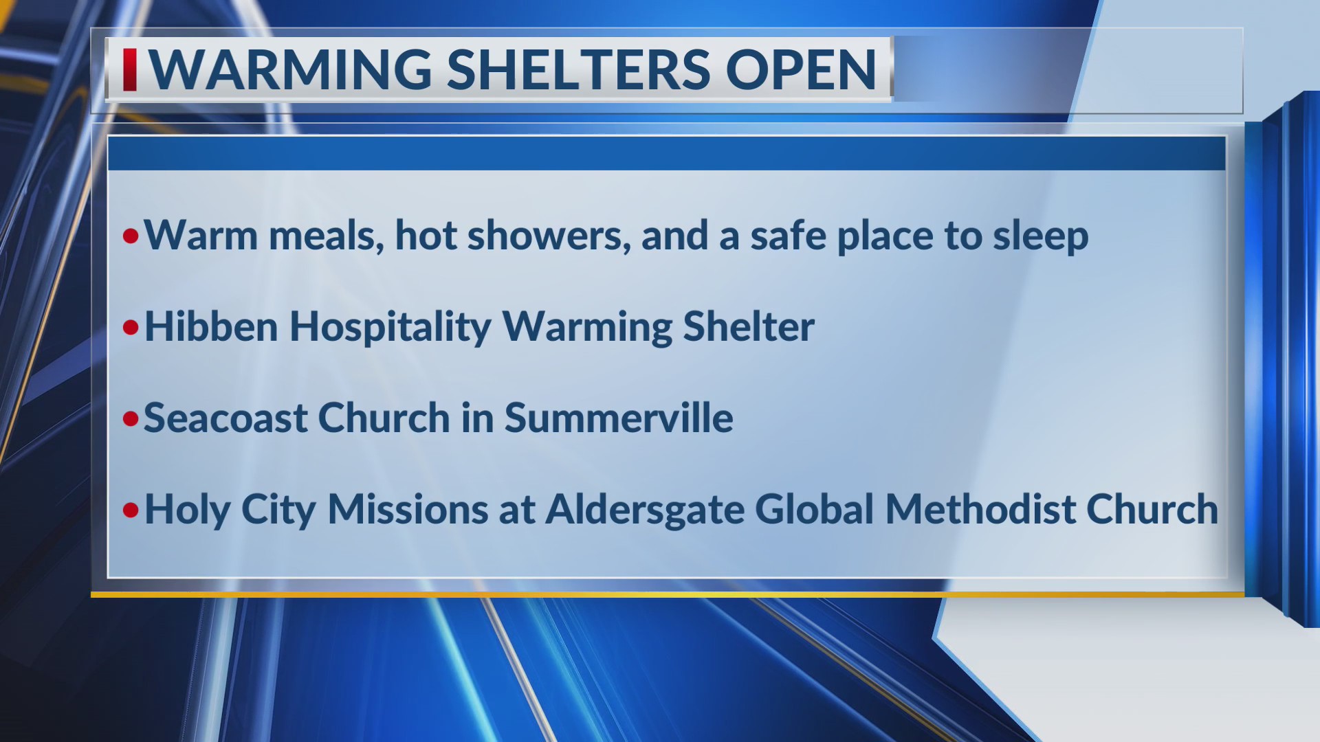 Warming centers open for those without adequate heat or experiencing ...